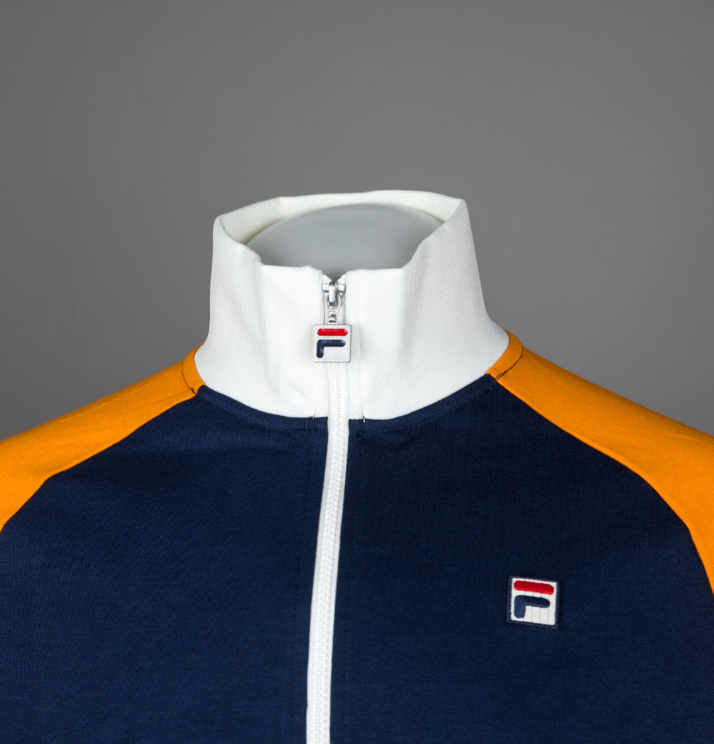 Fila Vintage Founder 2 Track Jacket Fila Navy/Gardenia/Bright Marigold ...