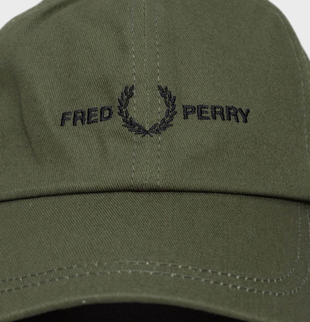 Fred Perry Graphic Branded Twill Cap Uniform Green/Black – Bronx Clothing