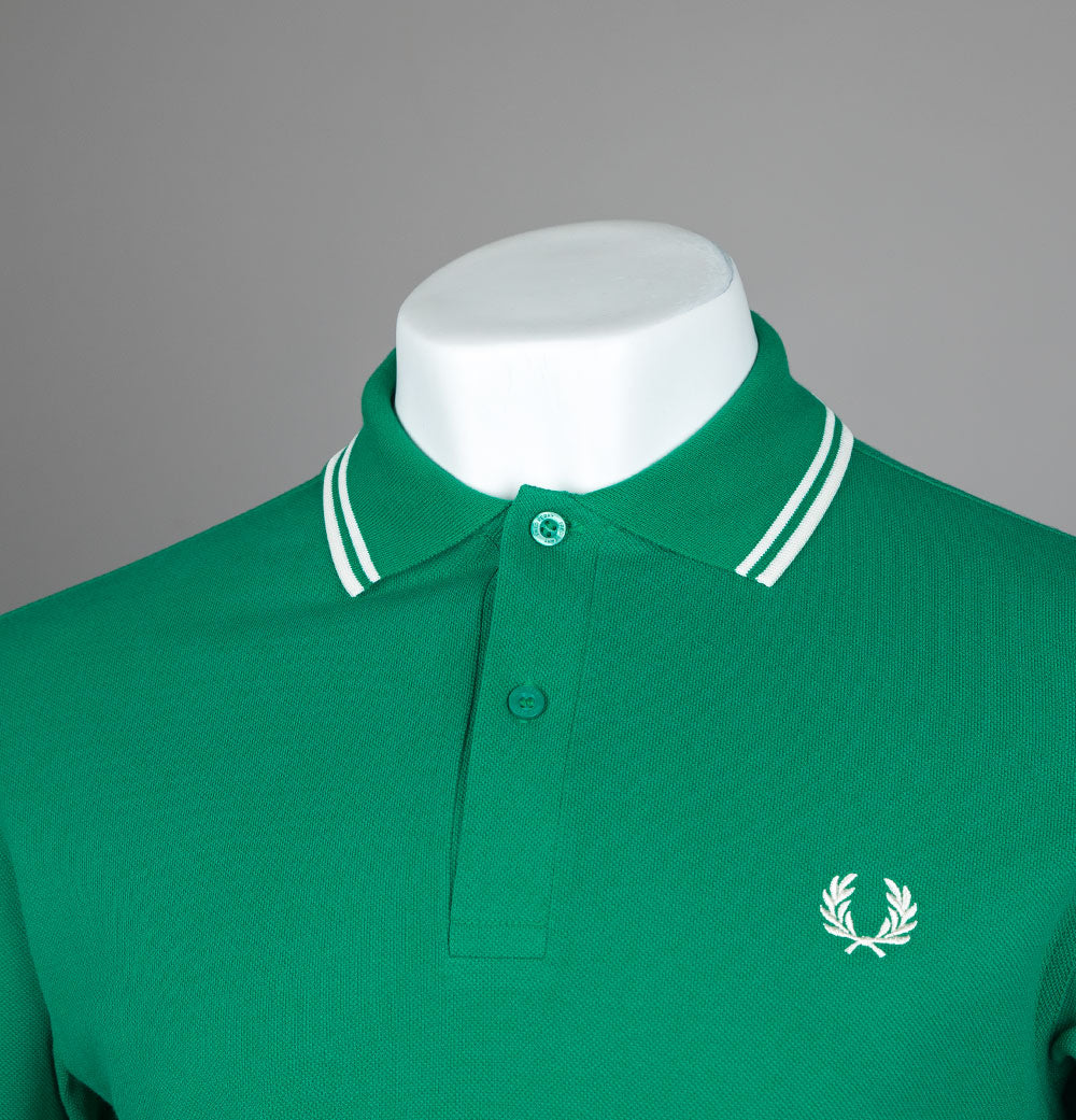 Fred Perry M3600 Polo Shirt Label Green/Ecru – Bronx Clothing