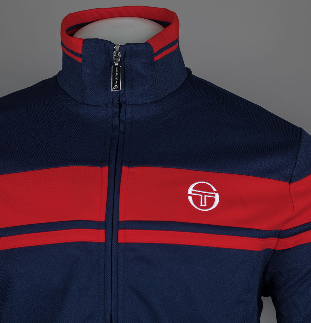Sergio Tacchini Damarindo Tracksuit Top Maritime Blue/Adrenaline Rush ...