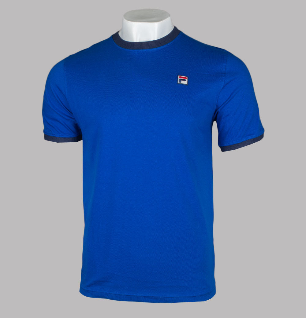 Fila Vintage Marconi Ringer T-Shirt Bright Blue/Fila Navy – Bronx Clothing