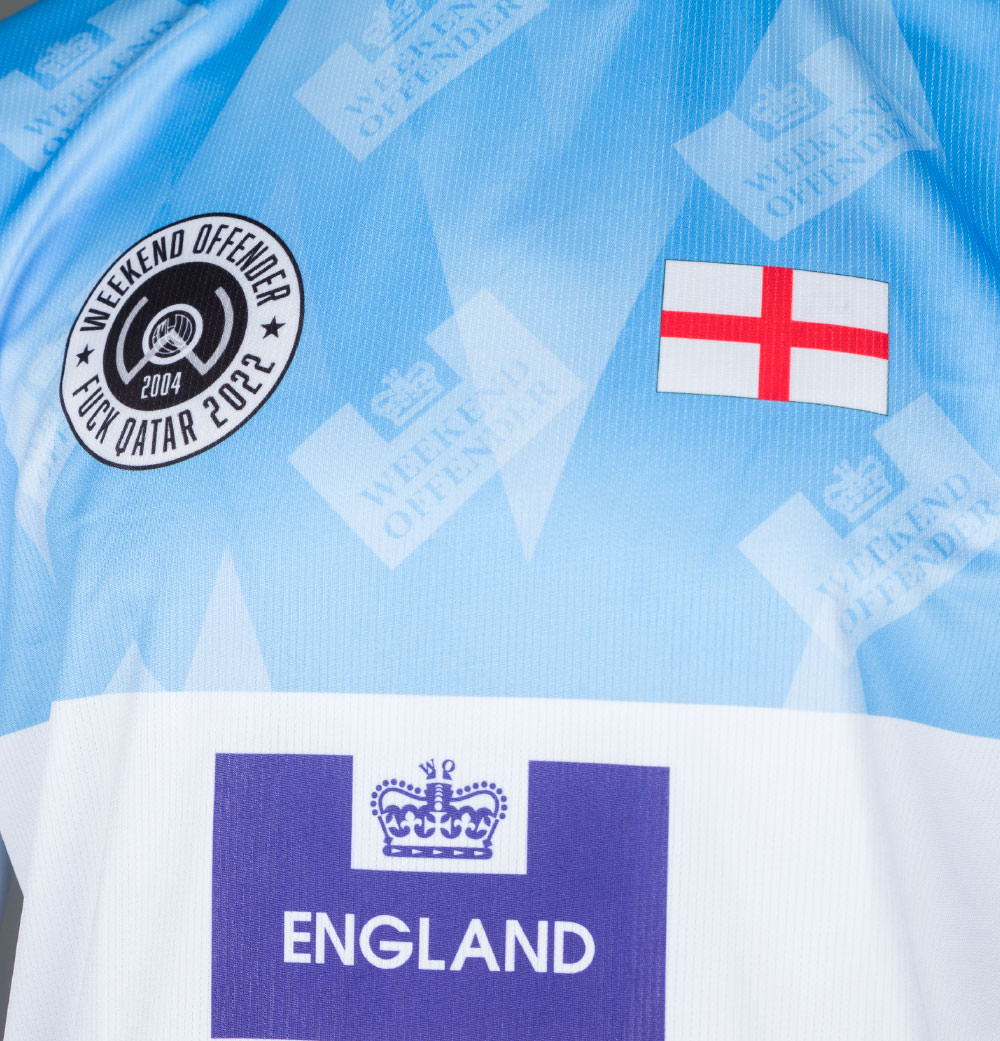 Weekend Offender England Football Shirt Blue – Bronx Clothing